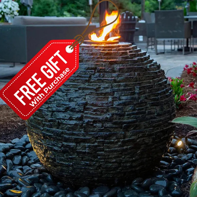 Fire Fountain Add-on kit for stacked slate fountains