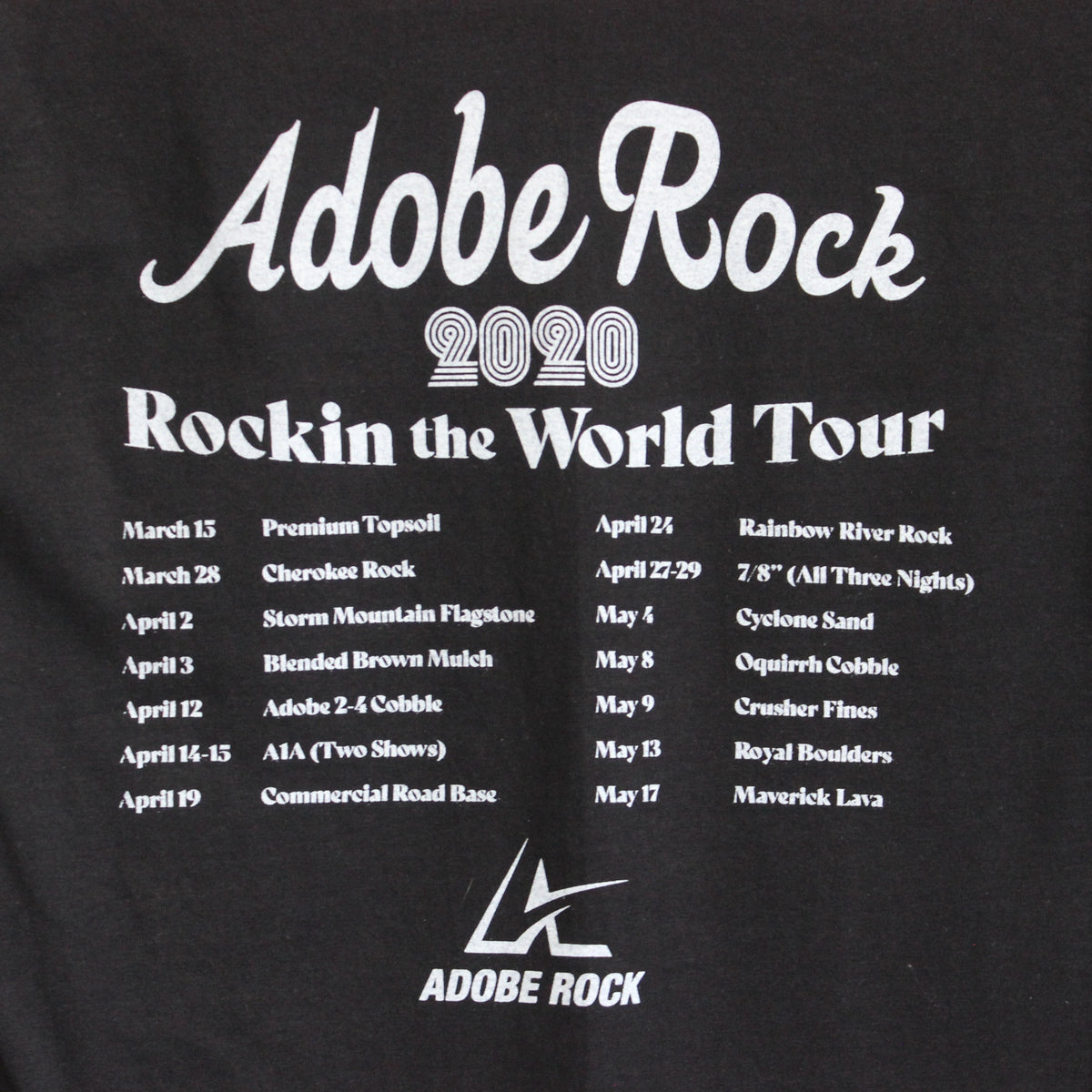 Adobe Rock World Tour T-Shirt